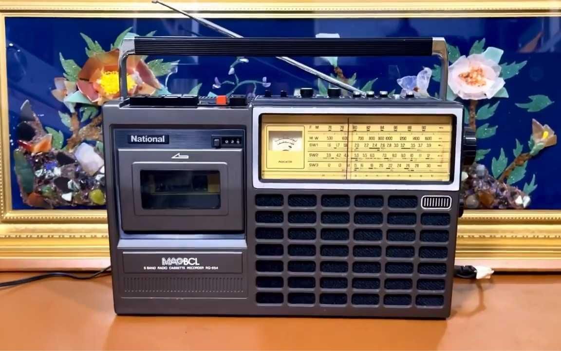 松下RQ-554收录机，采用大口径喇叭单元，声音流畅细腻甜美_哔哩哔哩_bilibili