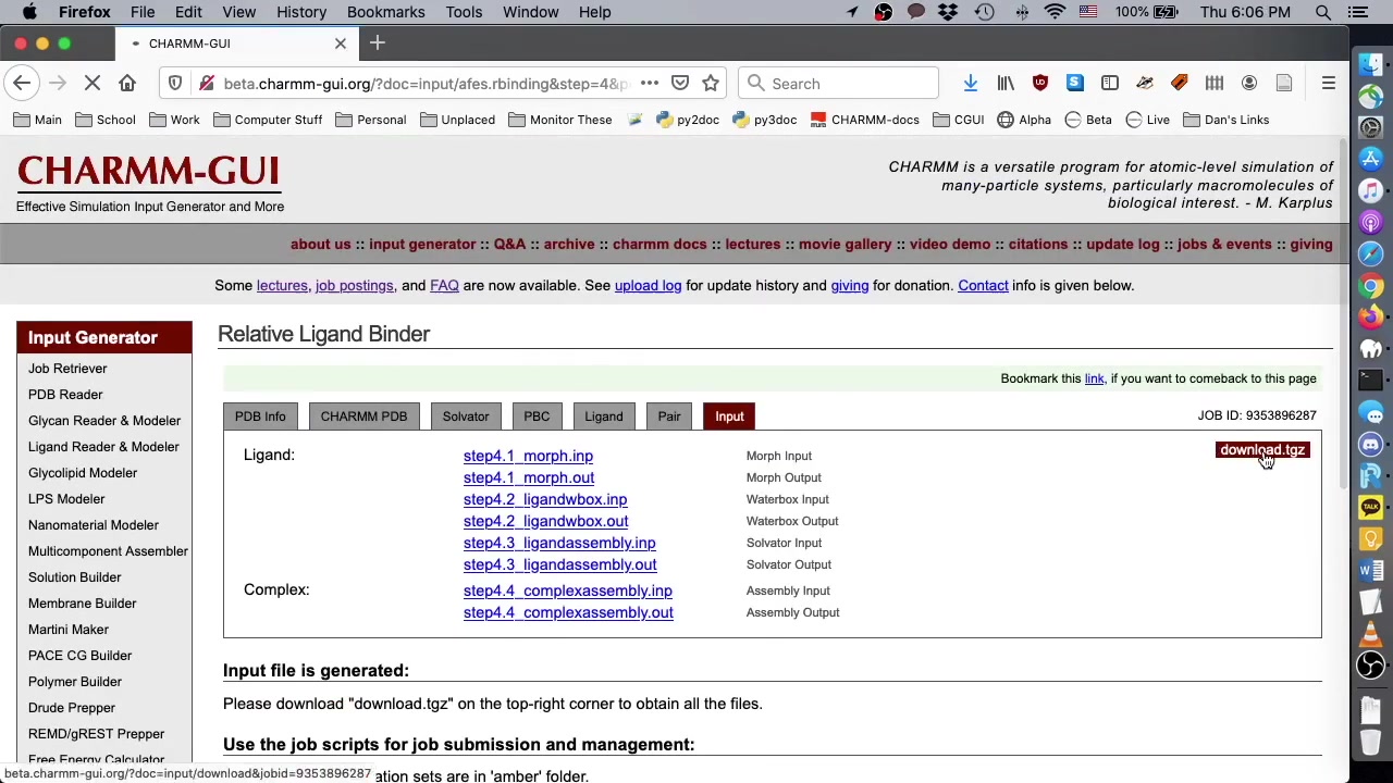 【CHARMM-GUI官网】蛋白-配体结合自由能计算 分子动力学体系搭建教程 绝对/相对 溶液/膜蛋白_哔哩哔哩_bilibili