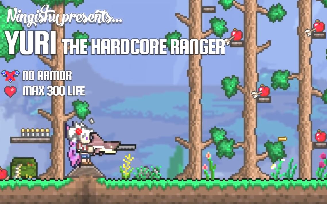 【Terraria 1.2】【Ningishu】射手Yuri的泰拉瑞亚开荒合集（困难人物，300血上限，不穿套装）_哔哩哔哩_bilibili