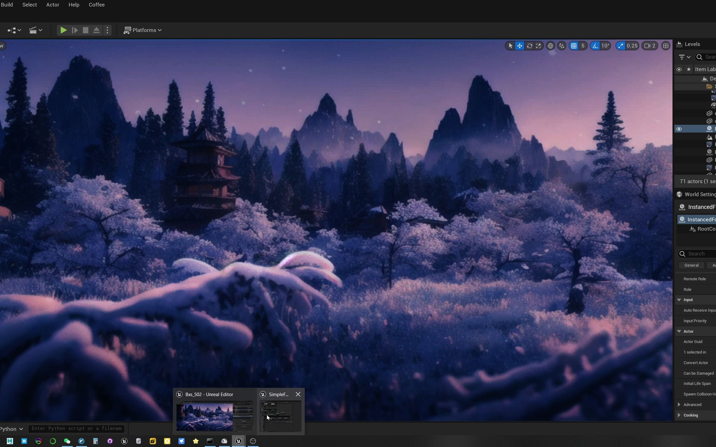 UE5 PCG地形程序化生成资产