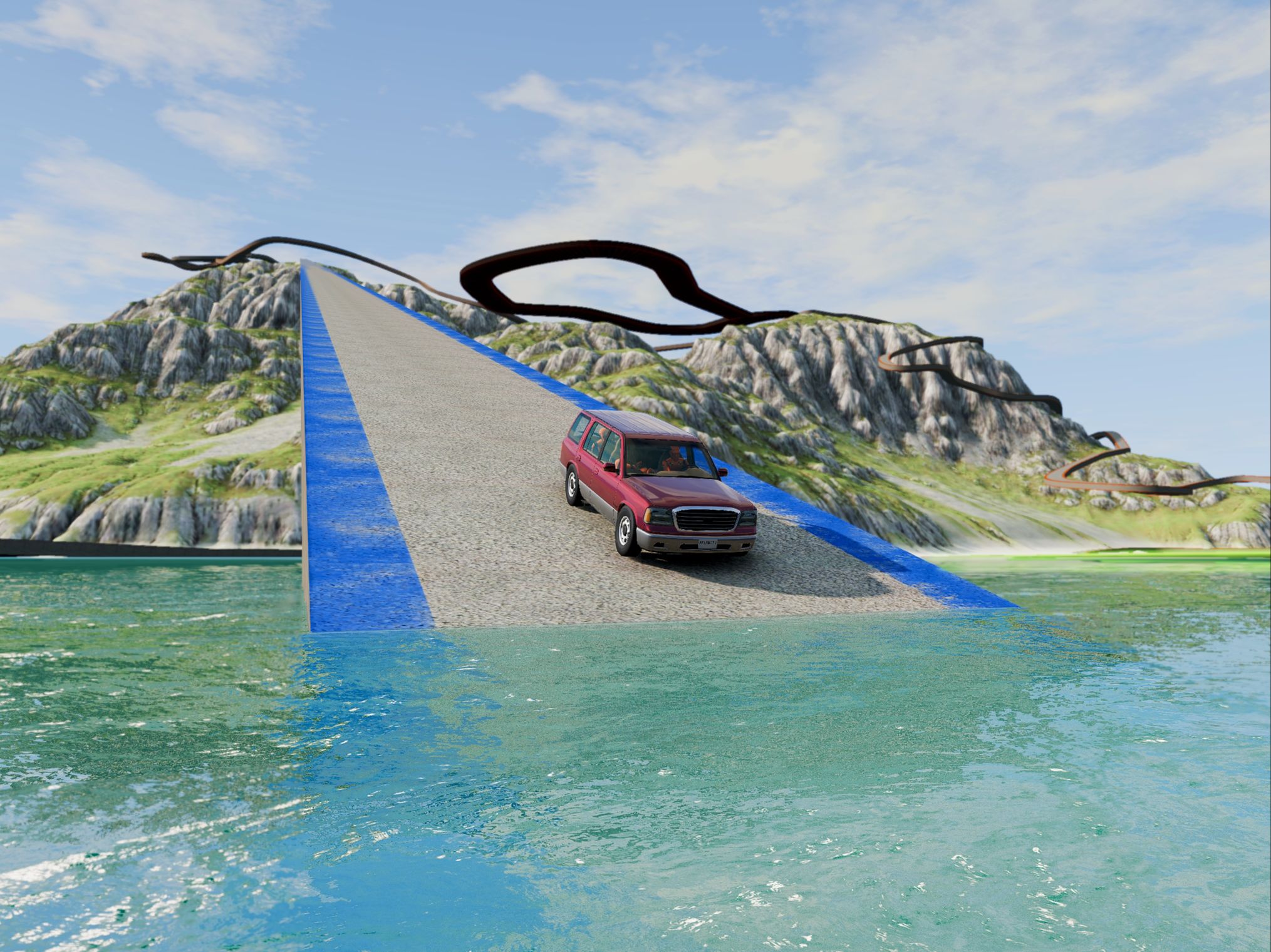 你只管焊死油门，剩下的交给水-BeamNG-TV-BeamNG-TV-哔哩哔哩视频