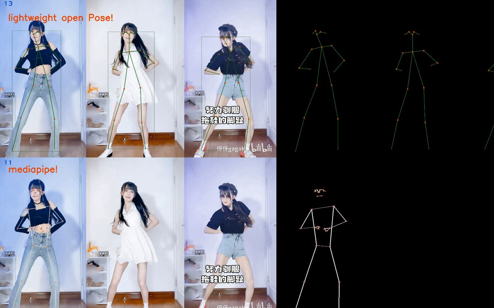 mediapipe与openpose姿态估计速度对比