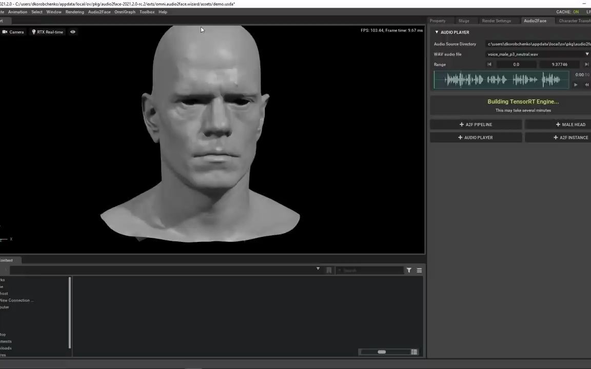 Omniverse Audio2Face 音频生成动画_哔哩哔哩_bilibili