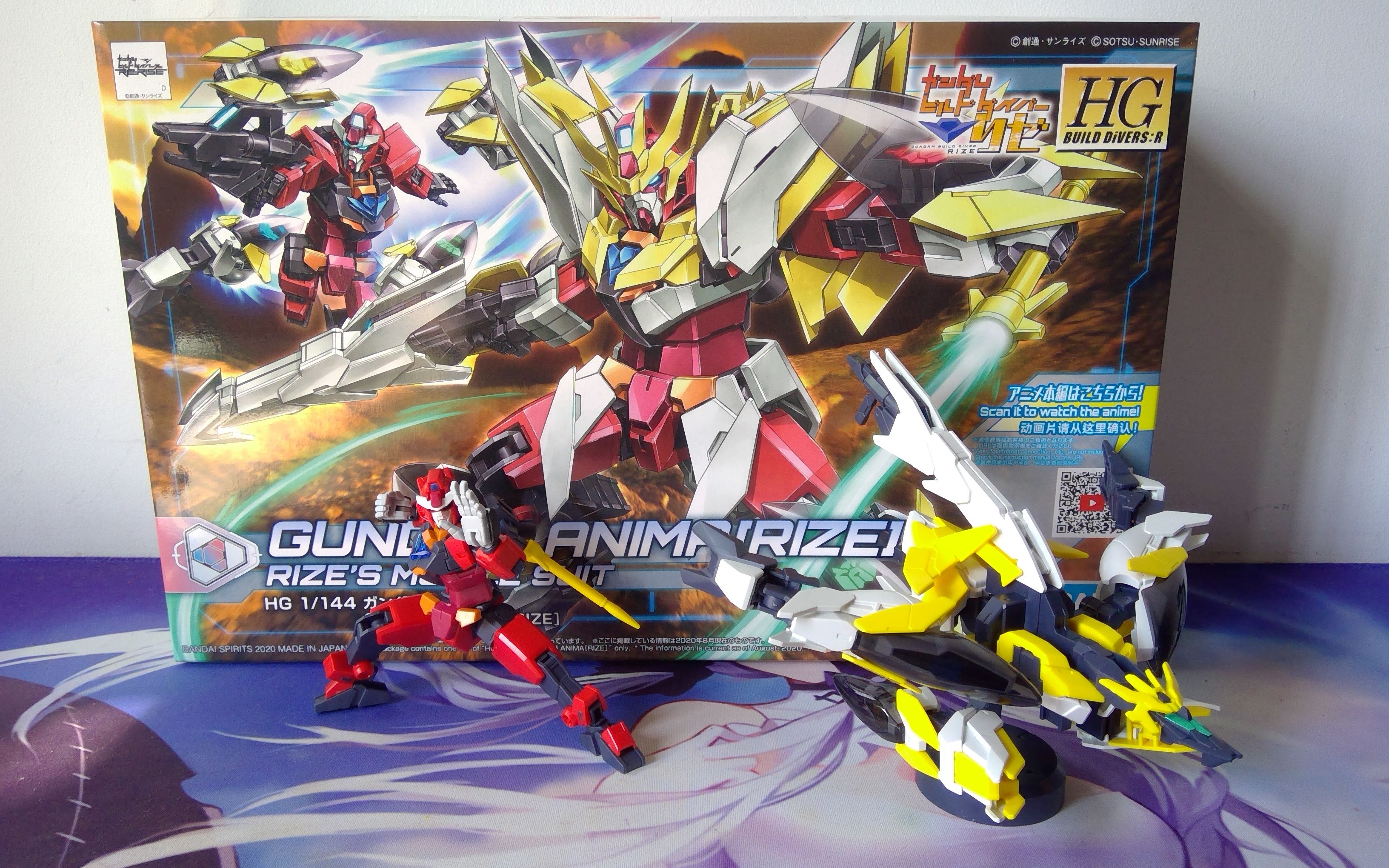 [天道总司S的模玩分享] 216 万代 高达创形者再起 外传RIZE HG ANIMA[RIZE] 兽魂[Rize]高达&核心高达Rize ...