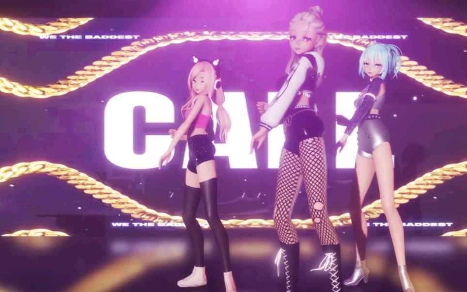 MMD K/DA - THE BADDEST_哔哩哔哩_bilibili