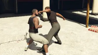 【GTAOL】NPC视角下的拳头威力99999999有多恐怖？_侠盗猎车手_游戏集锦