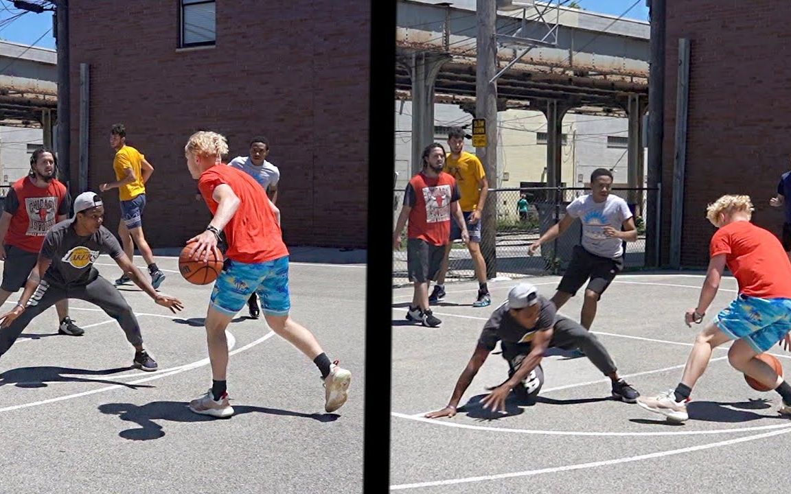 TJass在芝加哥路人局上演脚踝终结加战斧劈扣！_哔哩哔哩_bilibili