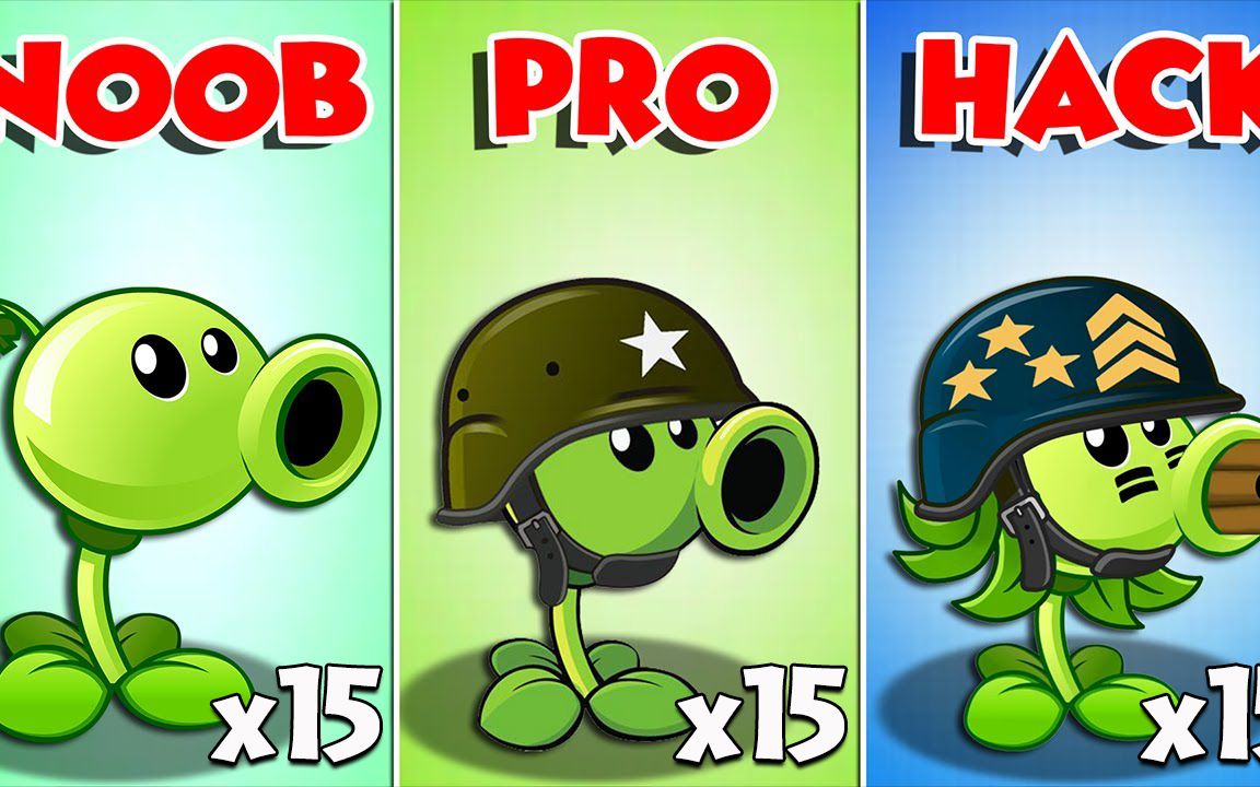 PvZ 2 - 团队植物最高等级使用1次终极技能对战现代时代的僵尸团队-MSGames-MSGames-哔哩哔哩视频