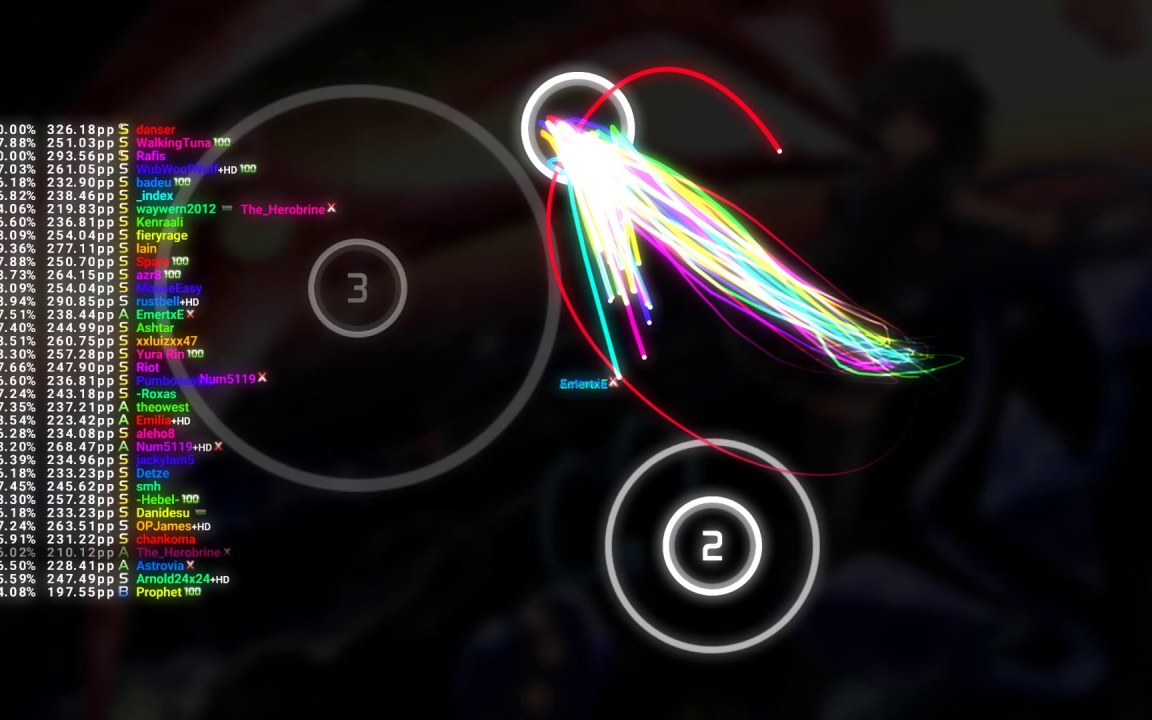 【osu!】50位玩家轨迹对比 | Kurokotei - Galaxy Collapse [Galactic]_哔哩哔哩_bilibili