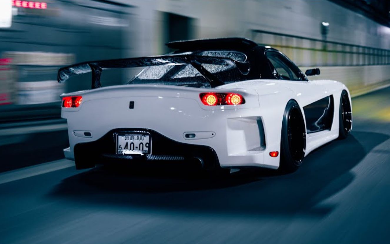 Osaka Night Run - Naoto's Veilside Mazda RX-7 4K_哔哩哔哩_bilibili