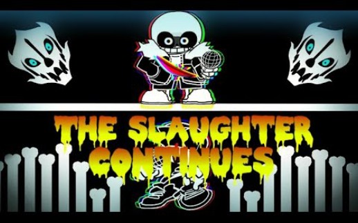 fnf last breath丨The slaughter continues sans_Vs_boyfriend_音游热门视频