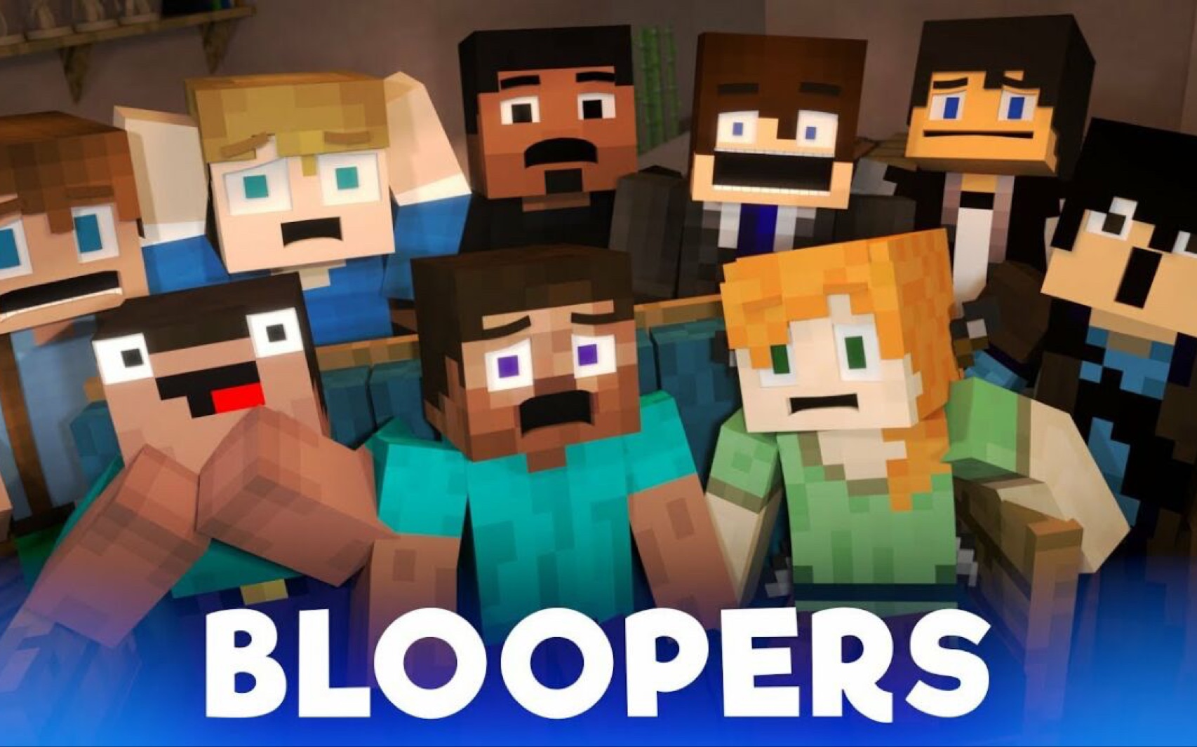 【BPS】Minecraft animation—bloopers_哔哩哔哩 (゜-゜)つロ 干杯~-bilibili