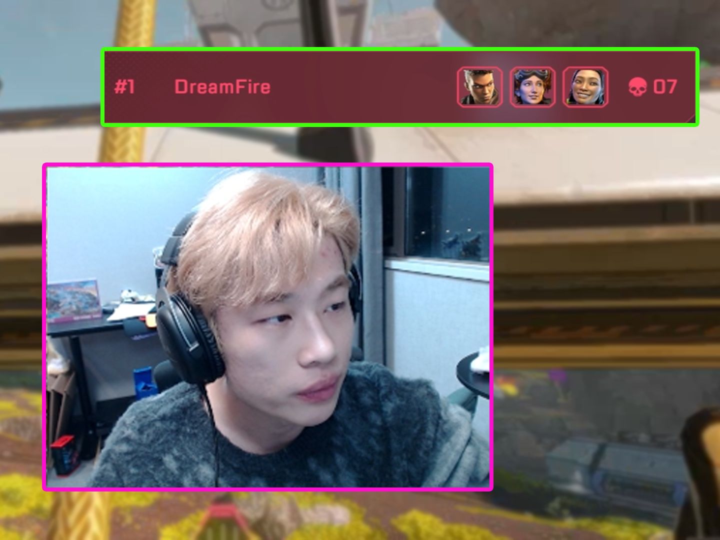 [APEX/三明治]训练赛DF7杀吃鸡局！威慑作用好强的烧火棍！-三明治3Mz-三明治3Mz-哔哩哔哩视频