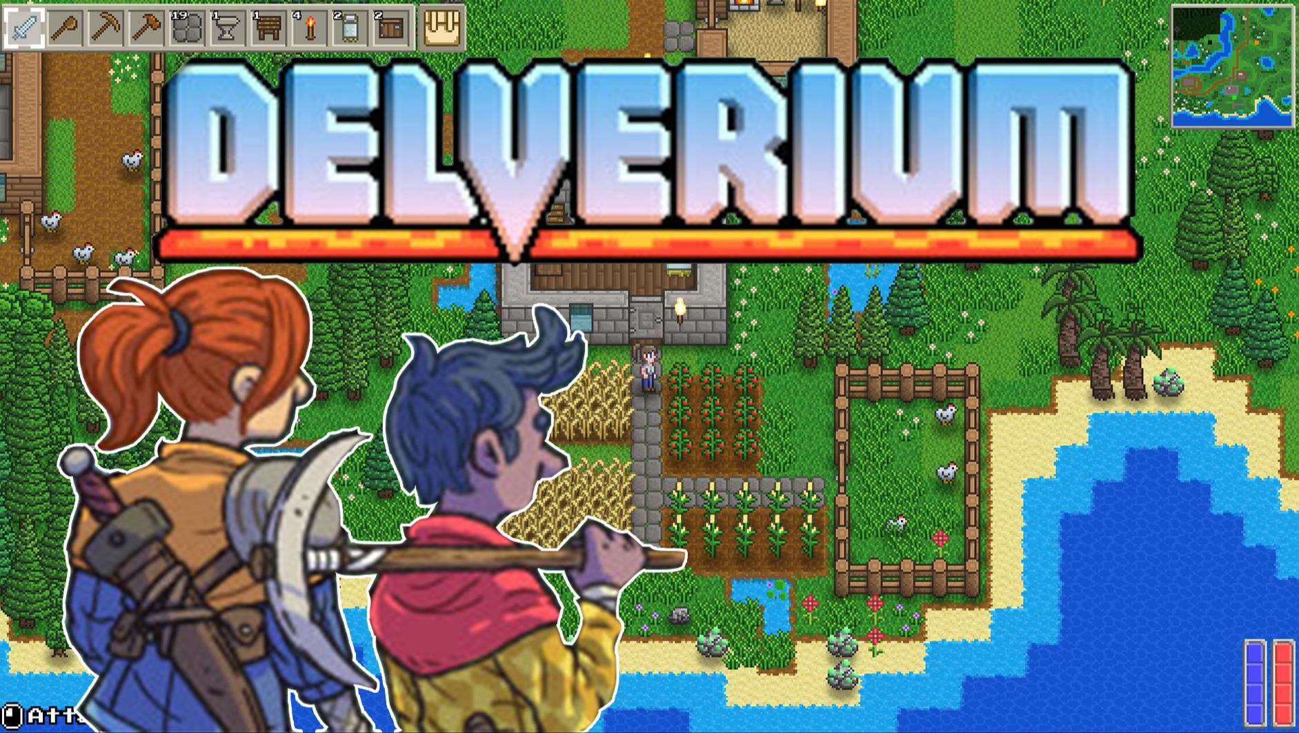俯视角泰拉瑞亚《Delverium》现在试玩！-凯恩大大-凯恩大大-哔哩哔哩视频