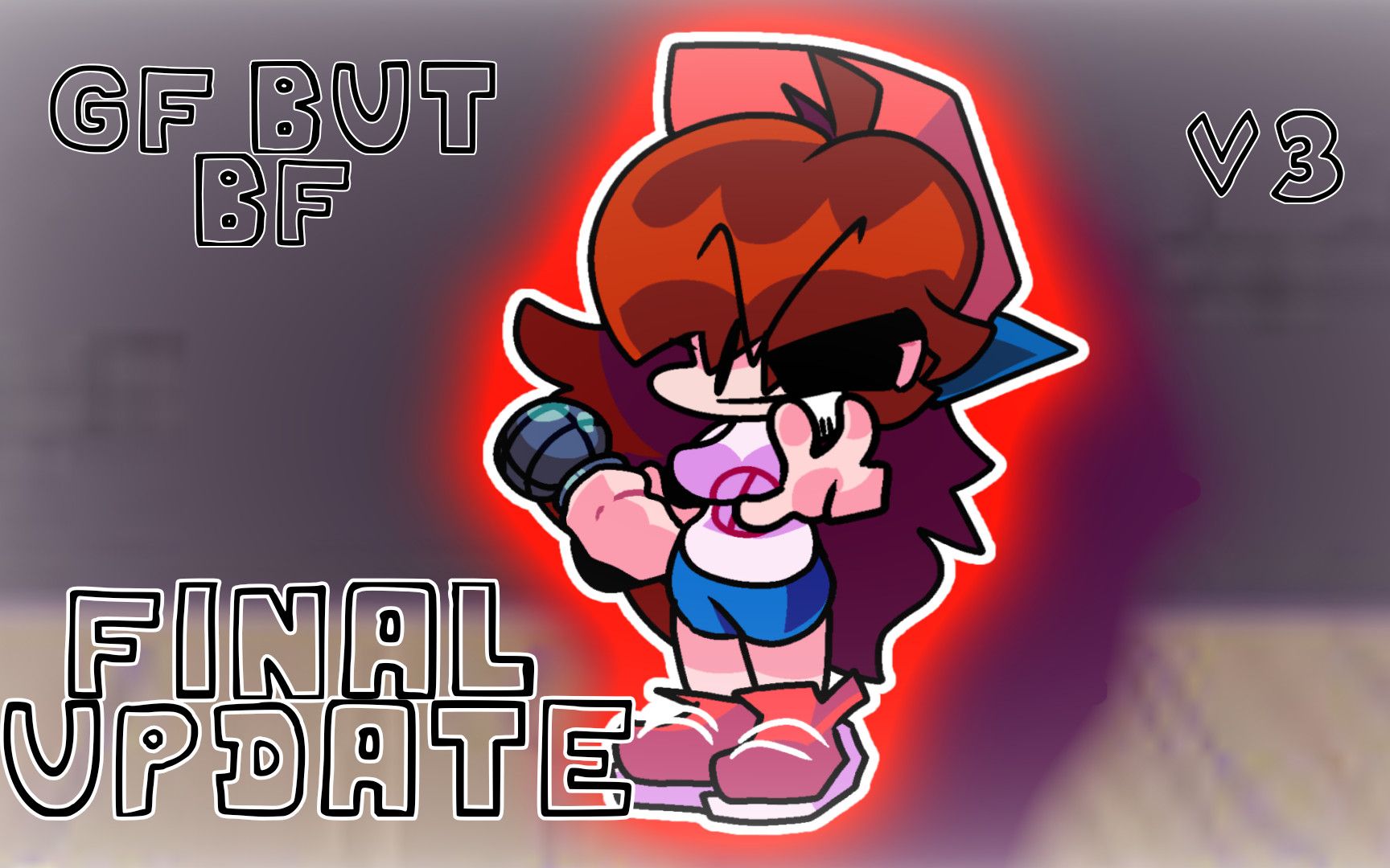 【FNF贴图展示】Rapper GF二次更新？！贴图更涩了 Rapper GF V2 [+FLA files]