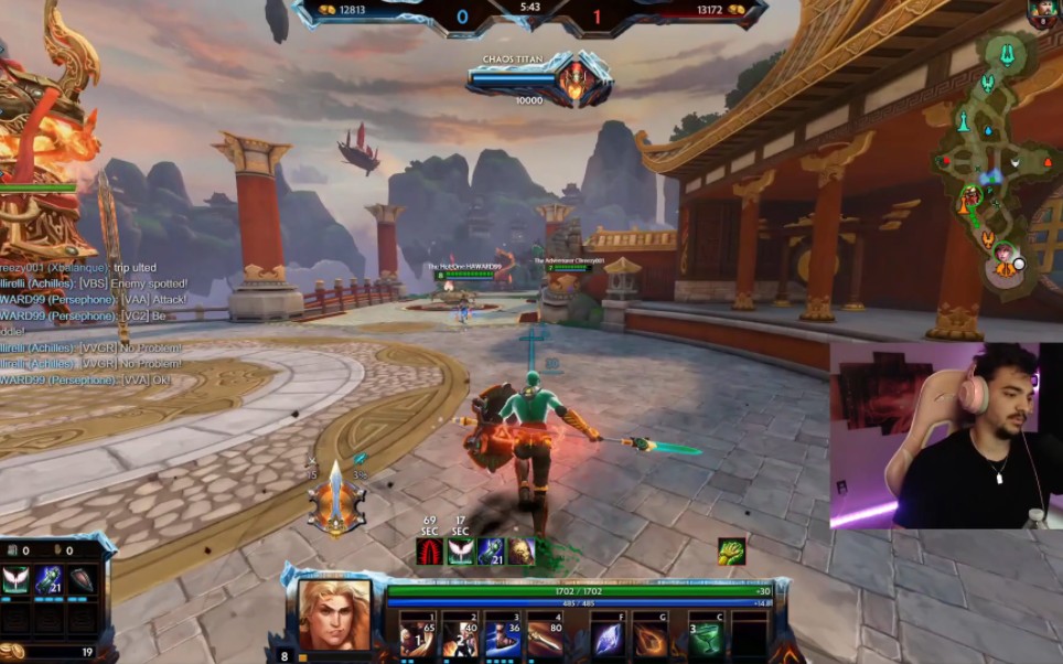 3v3JOUST 阿喀琉斯造成好多伤害 贤者斗篷符文 Trelli Relli_神之浩劫