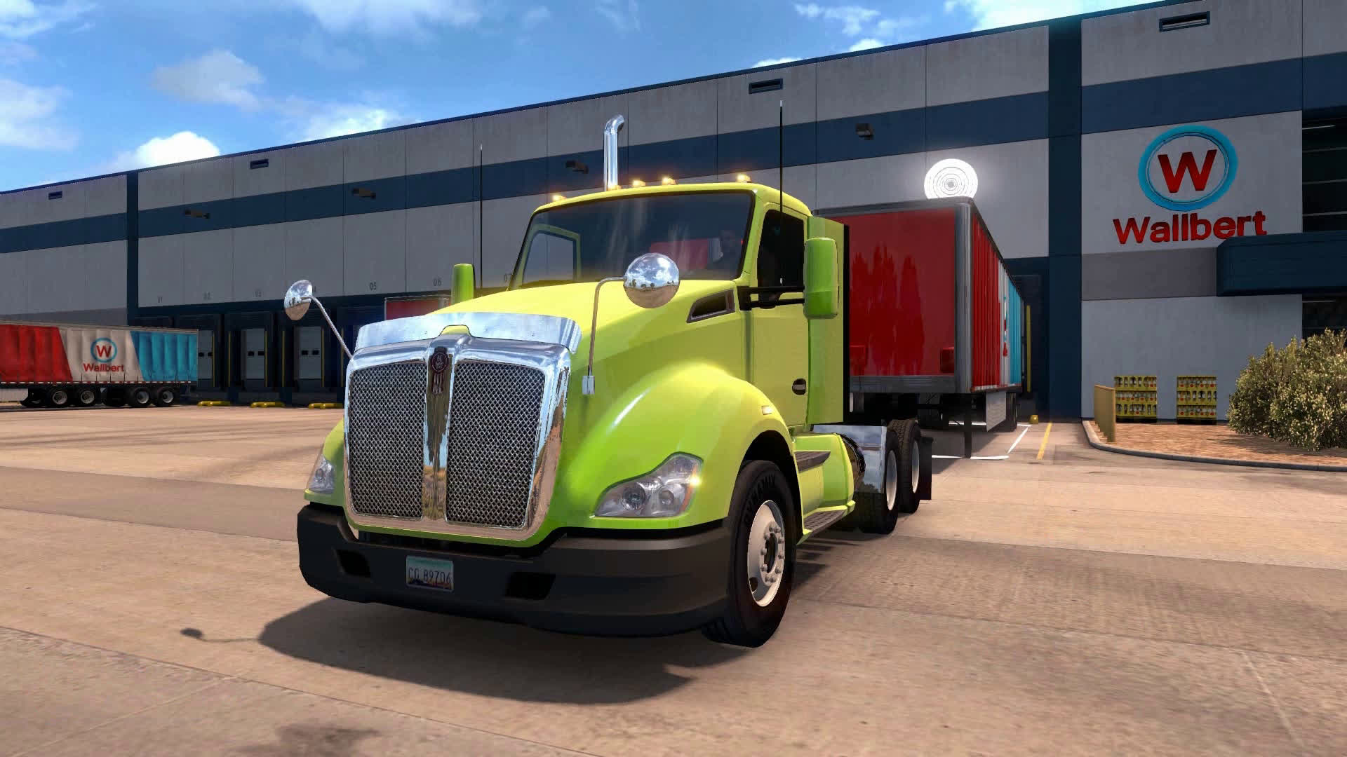 美国卡车模拟ATS steam手柄初体验！运送包装食品_哔哩哔哩_bilibili