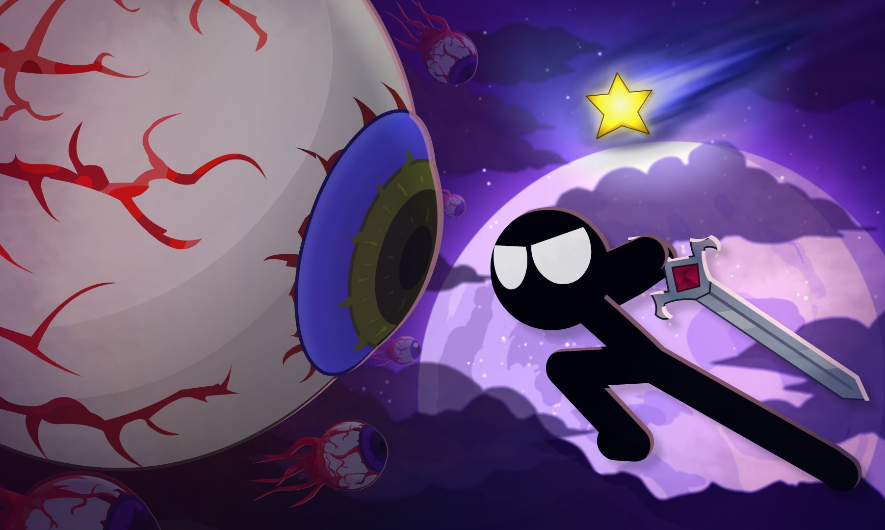 Stickman Vs Eye of Cthulhu (火柴人Vs克苏鲁之眼) -【泰拉瑞亚】-JzBoyOfficial ...