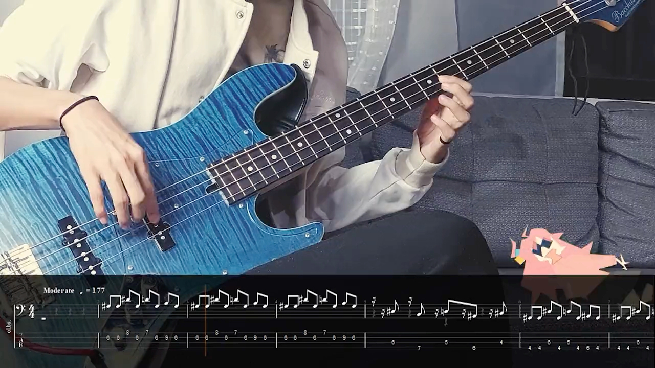 幽灵唯我一人 (ワタシダケユウレイ) - SICK HACK / 孤独摇滚！第10集插曲 Bass Cover