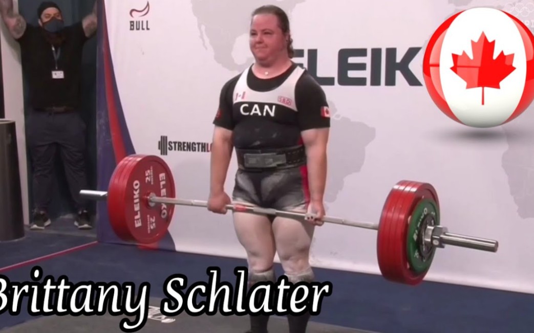 2021ipf 84kg+级冠军brittany schlater 总成绩610kg_哔哩哔哩_bilibili