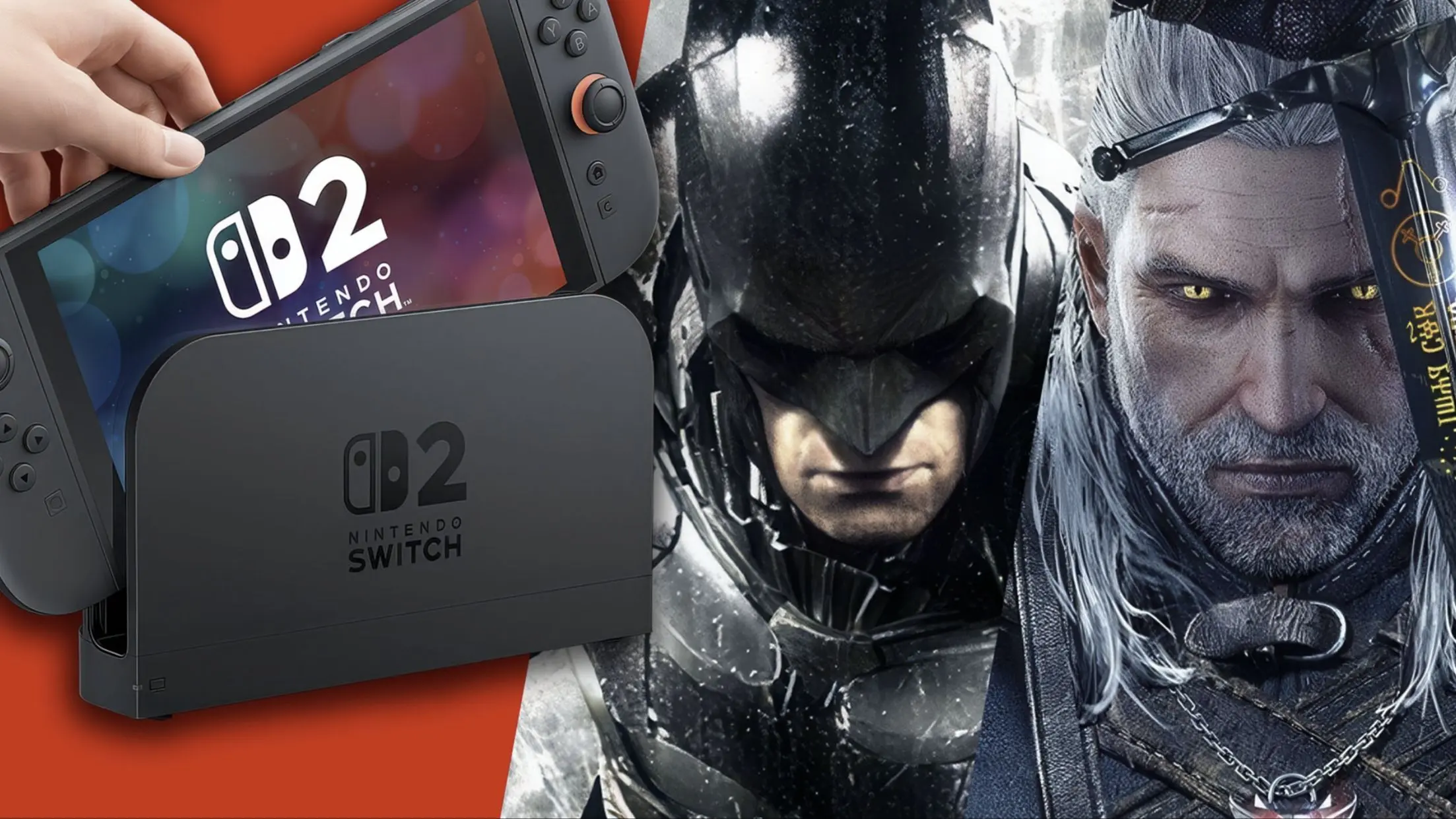 【数毛社】Switch 2向下兼容《蝙蝠侠：阿卡姆骑士》和《巫师3：狂猎》测试_巫师