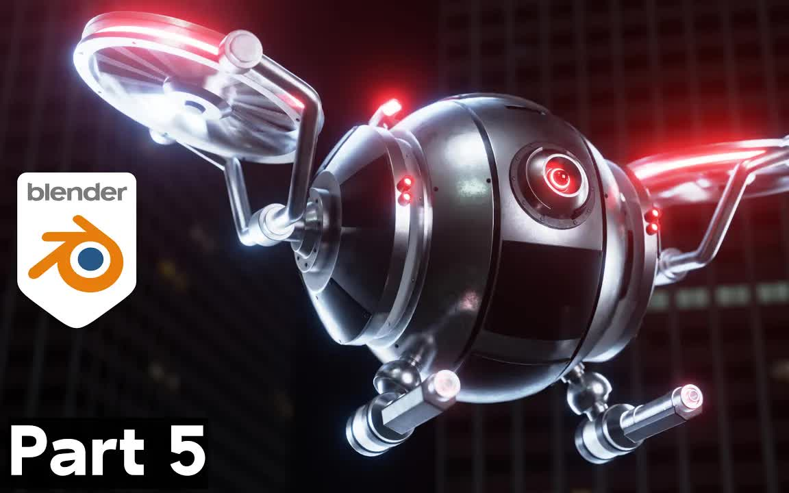 blender（5集更新中） 科幻探测器（全流程），非常详细完整的教程。值得一做_哔哩哔哩_bilibili