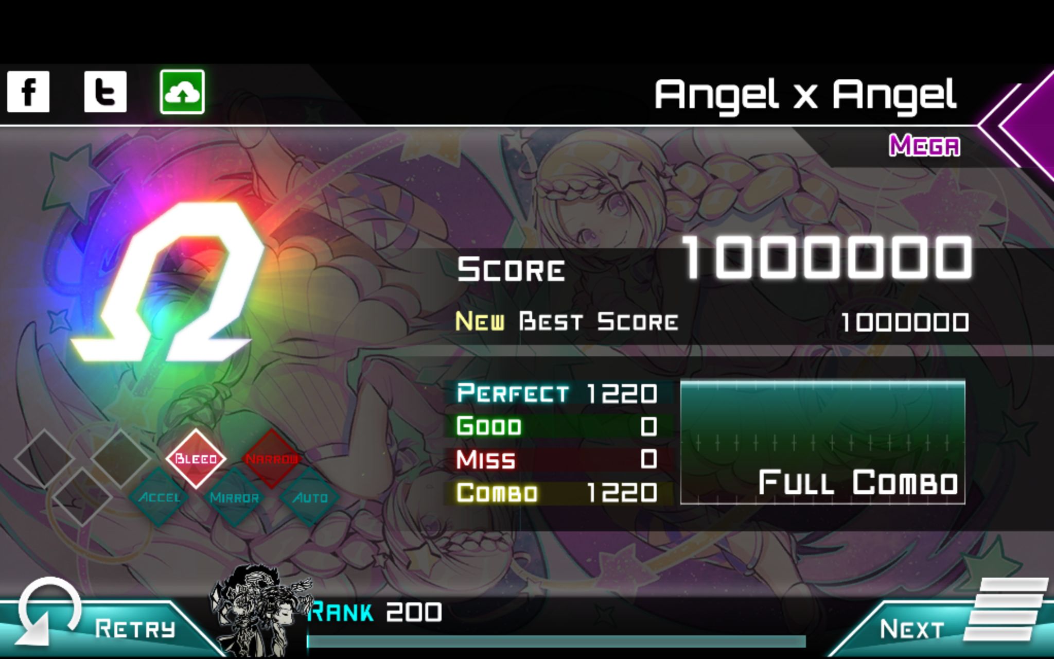 【Dynamix】【让人开心的谱子！】Angel x Angel（Mega LV.12）Ω Rank_哔哩哔哩_bilibili