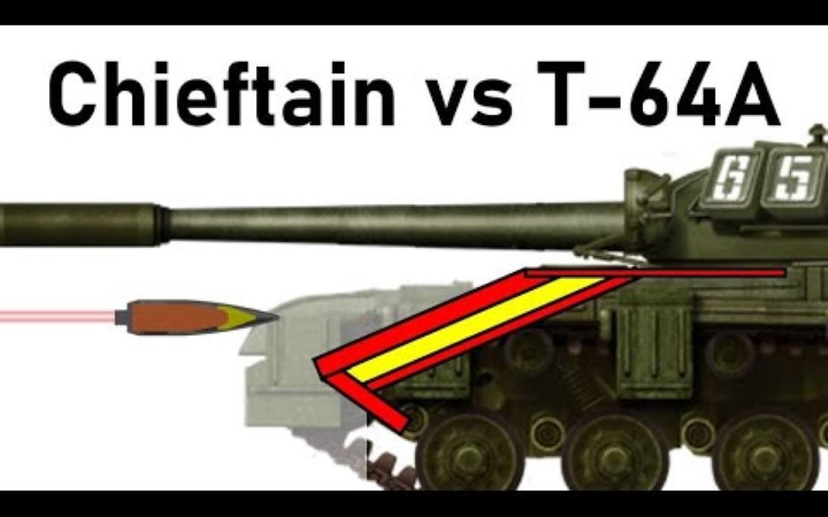 酋长 vs T-64A & T-72 复合装甲击穿模拟 120mm L15A5 APDS_哔哩哔哩_bilibili