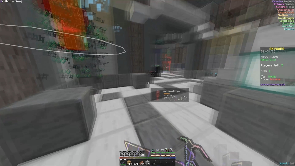 Liquidbounce+ Reborn bypass hypixel sprint scaffold