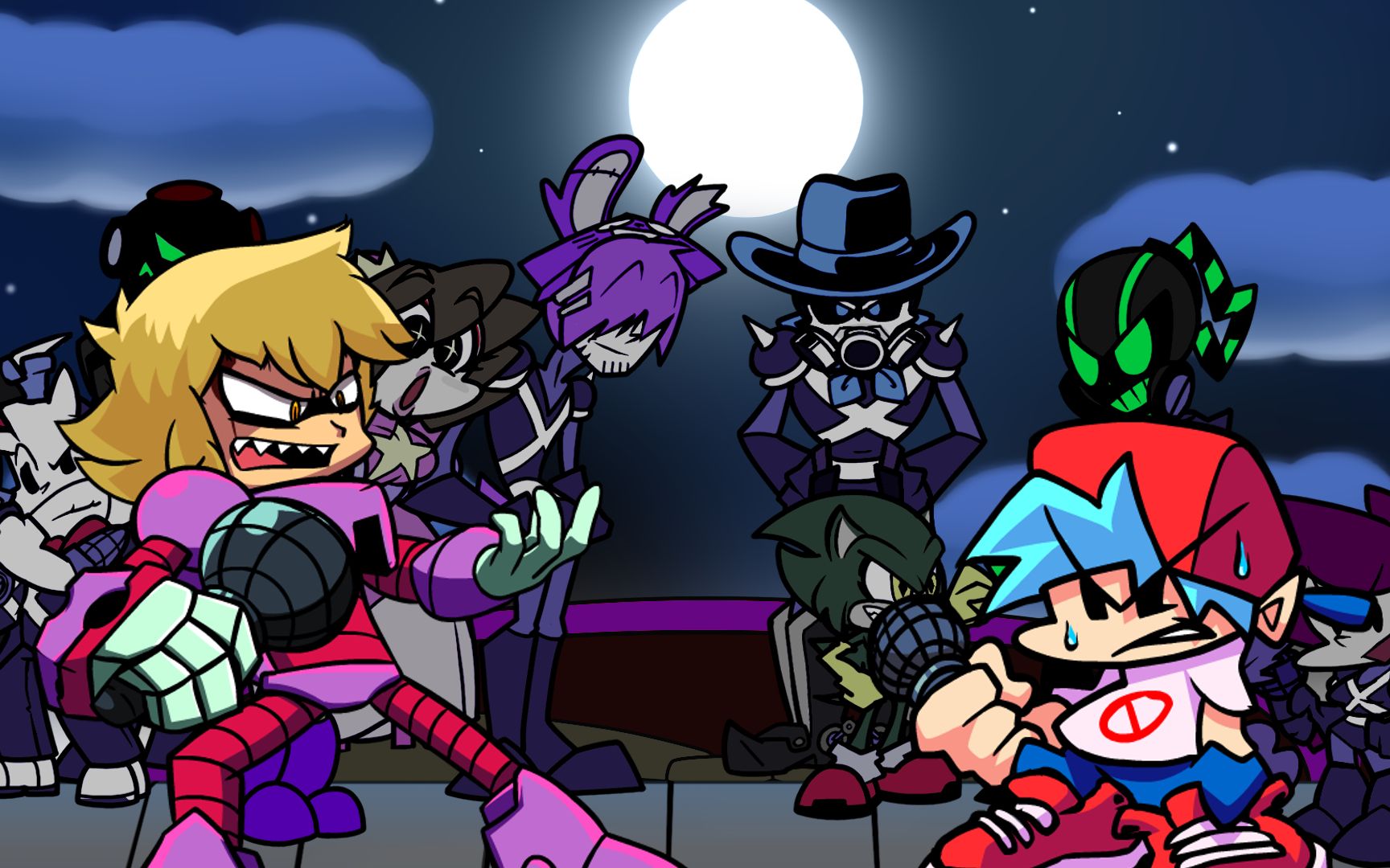 [中字] FNF优质模组 Vs Nefarious 正式版 全流程_哔哩哔哩bilibili