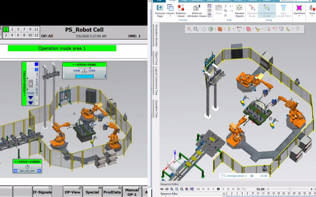 虚拟调试PDPS官方推荐视频之：Virtual commissioning with Tecnomatix Process Simulate ...