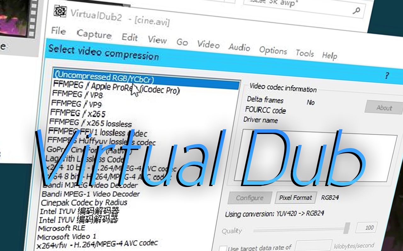 怎么让你的视频剪辑起来更流畅？VirtualDub使用教程。_哔哩哔哩_bilibili