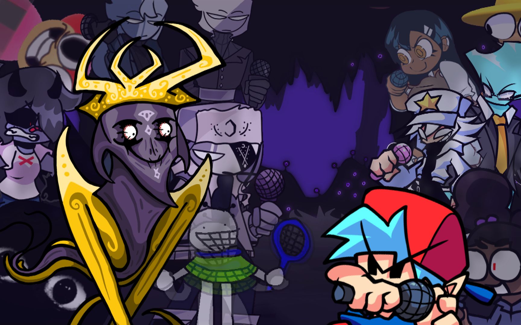 [FNF'] 全员唱Uncanny Valley (Hotline 024)