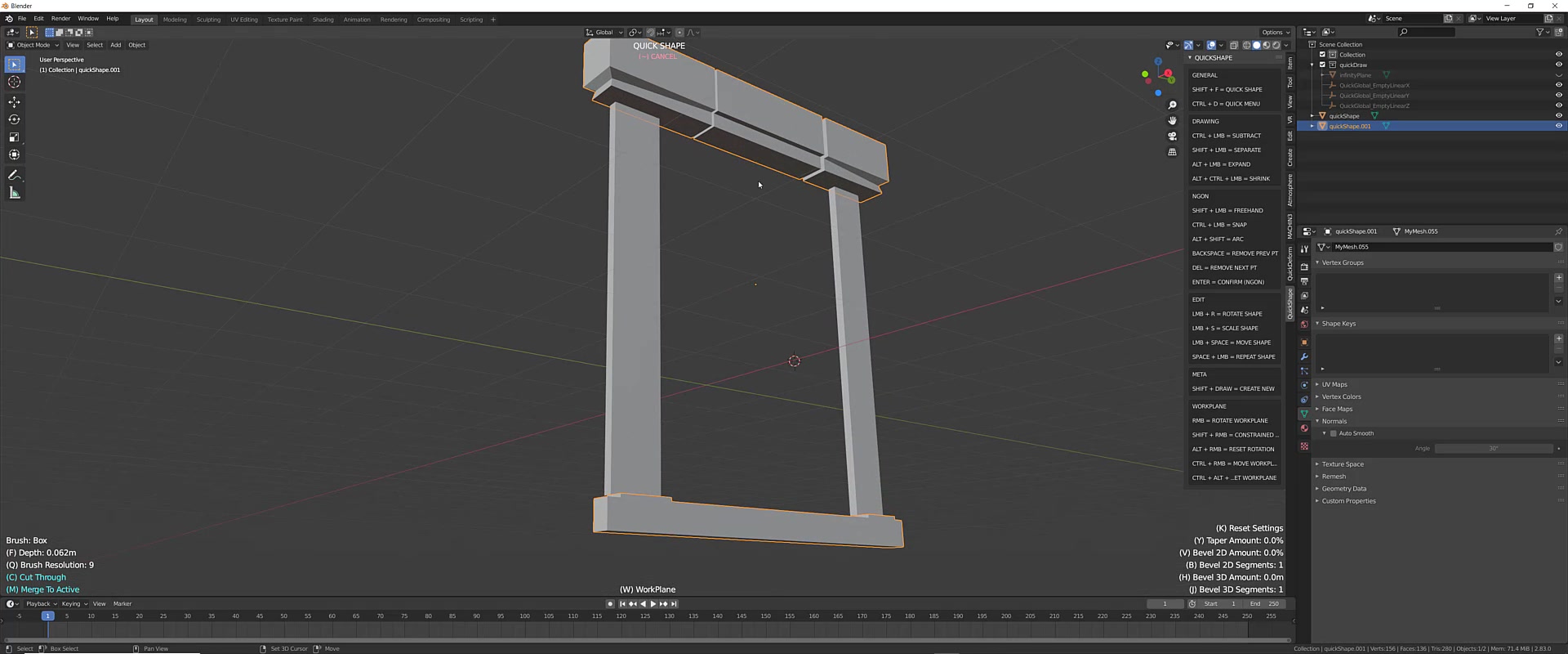 Blender插件-快速形状建模插件Gumroad Blender Quick Shape使用教程_哔哩哔哩_bilibili
