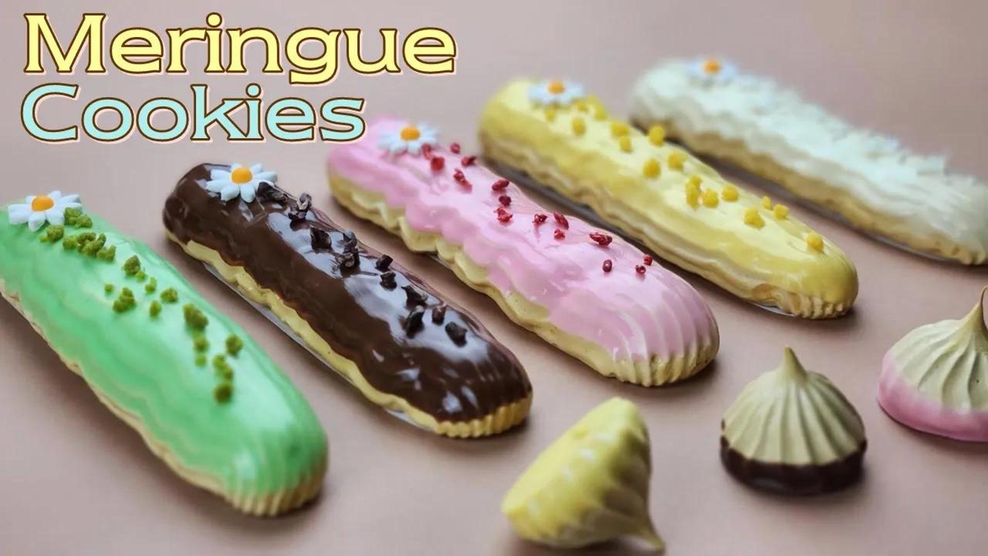 制作酥皮饼干艾克蕾尔形状瑞士酥皮如何制作蛋白酥皮饼干Eclair shape【Boone Bake】 - 20201118_哔哩哔哩_bilibili