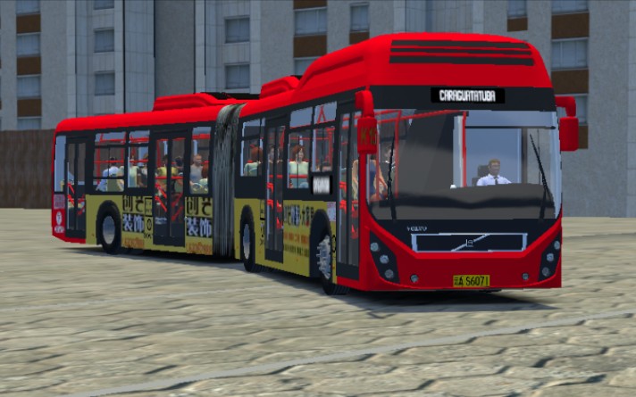 【PBSU】国产最新合资车SWB6180LF行驶在VilarejoV1地图220路