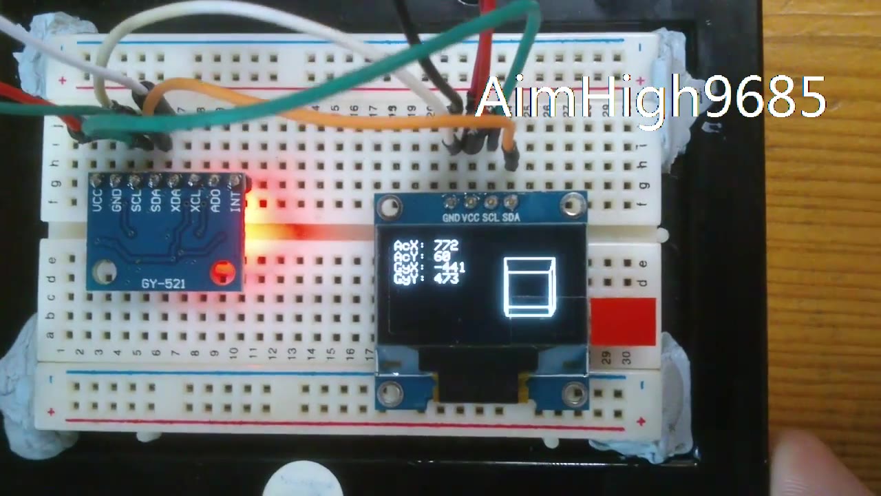 MPU6050配合OLED（stm32）_哔哩哔哩_bilibili