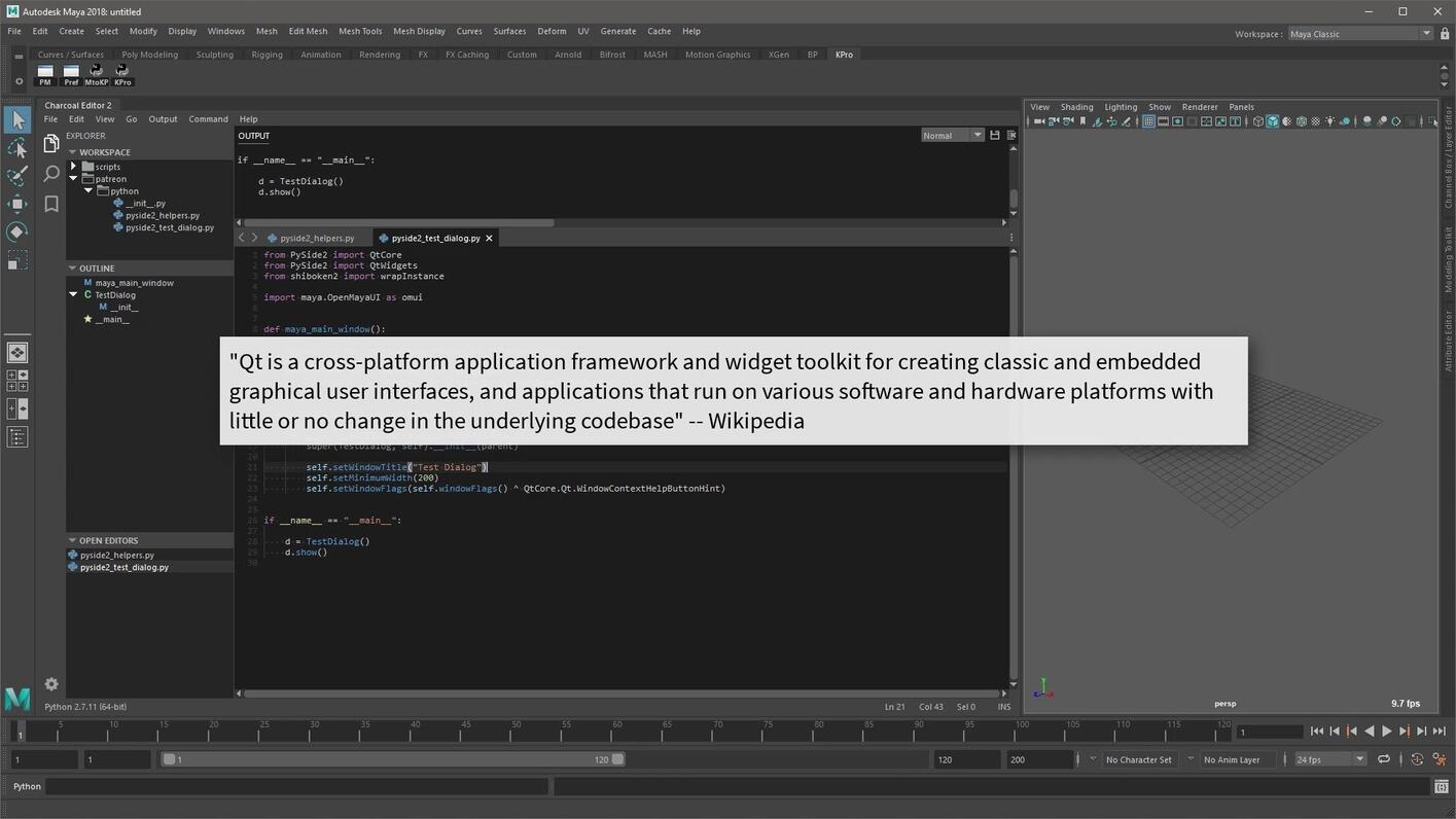 Maya Python PySide2 界面开发进阶教程 Chris Zurbr - 哔哩哔哩