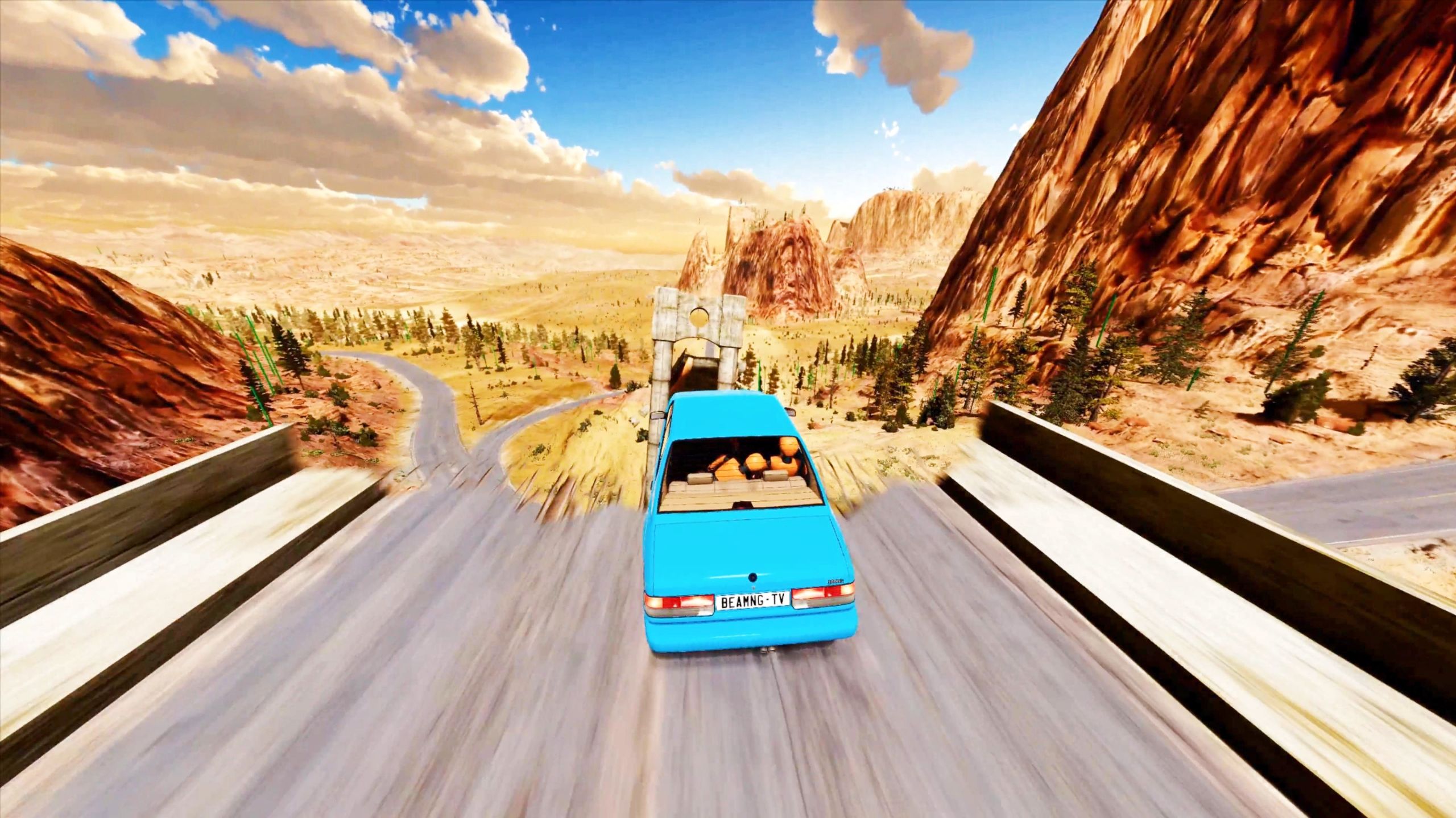 谁能穿过断桥，上的小洞-BeamNG-TV-BeamNG-TV-哔哩哔哩视频
