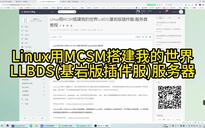 Linux用MCSM搭建我的世界LLBDS(基岩版插件服)服务器 教程，MC基岩版开服 - 哔哩哔哩