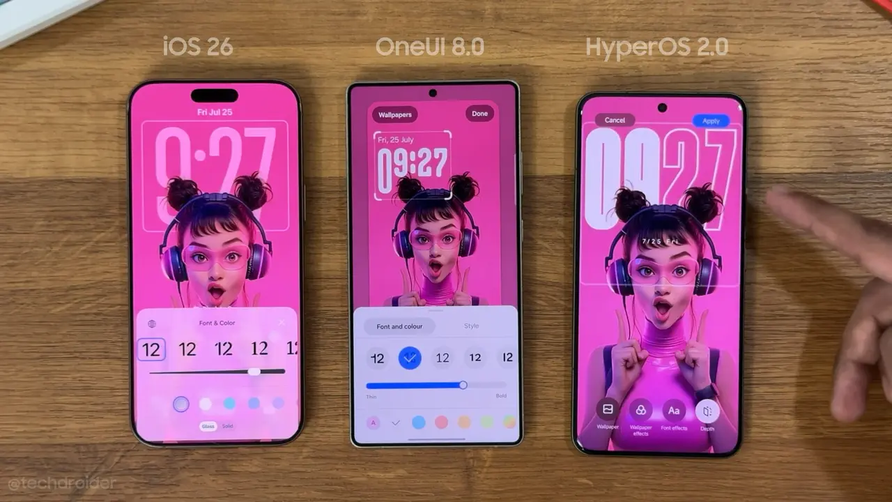 iOS 26 vs 三星 OneUI 8 vs 小米HyperOS - 比较_哔哩哔哩_bilibili