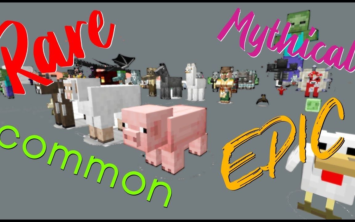 【MC】MC中所有生物的稀有度排行! | 1.14 Minecraft【Rays Works】_哔哩哔哩_bilibili
