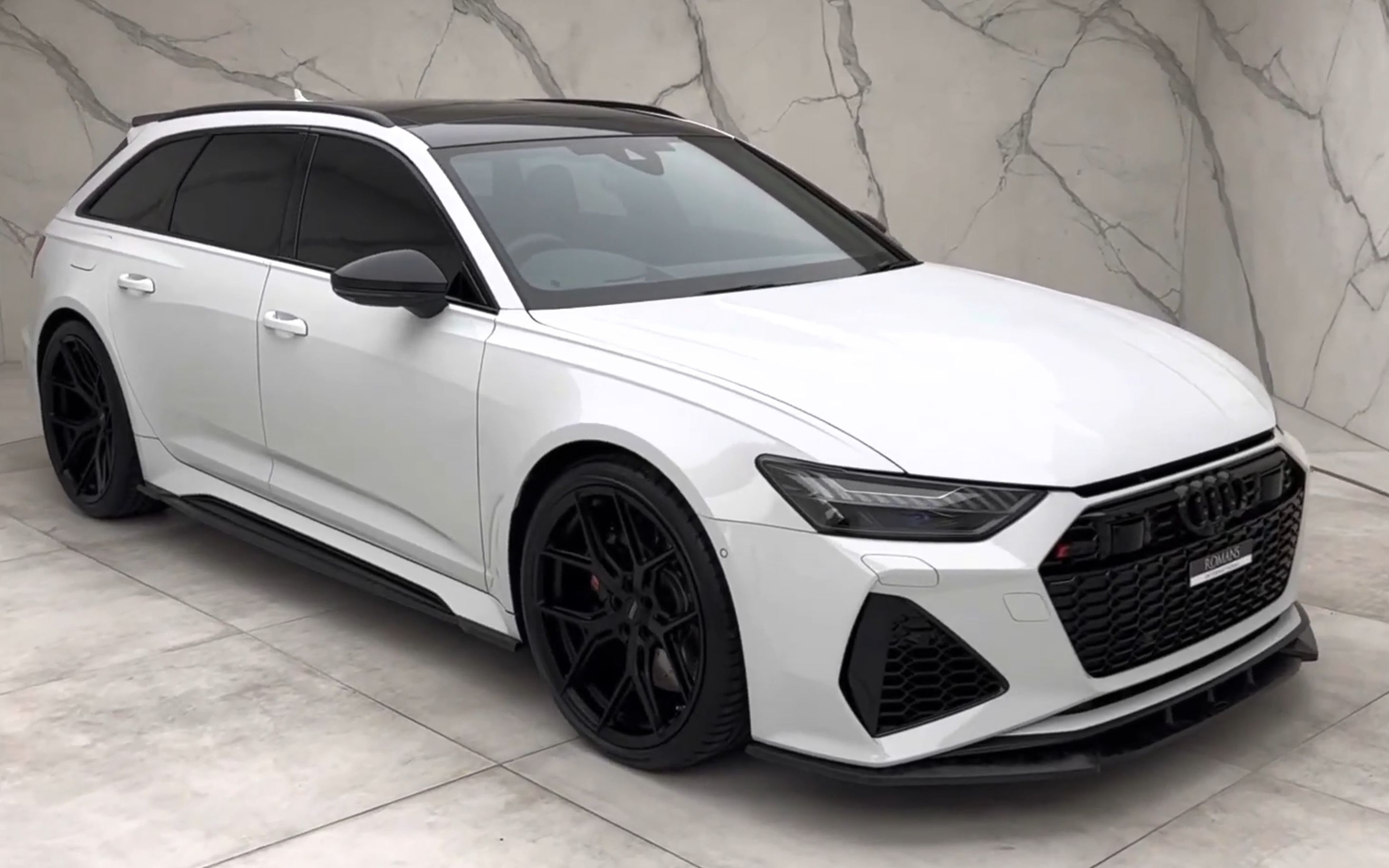 【4K鉴赏】奥迪 RS6 Avant Vorsprung URBAN （2022）- Glacier White --人车志-CarShow ...