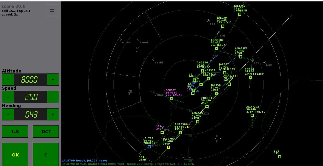 【ATC4】空管模拟器4-羽田1-教学关 来整点航空类游戏