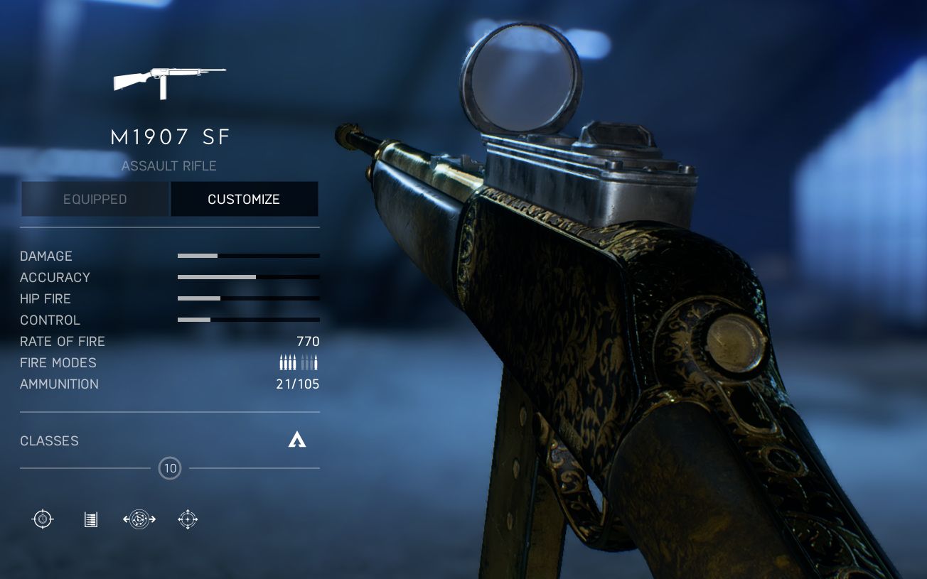 【小丁】(战地5) M1907 SF测试评价_哔哩哔哩_bilibili