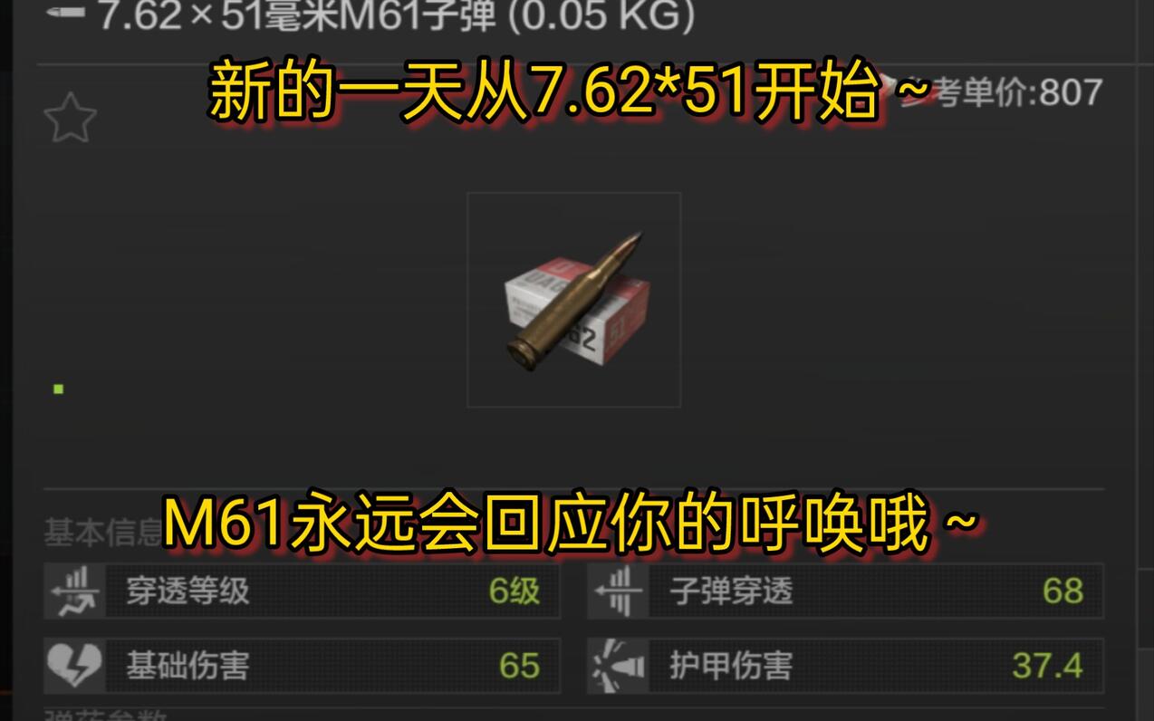 新的一天从7.62*51开始 M61永远会回应你的呼唤哦～ - 哔哩哔哩