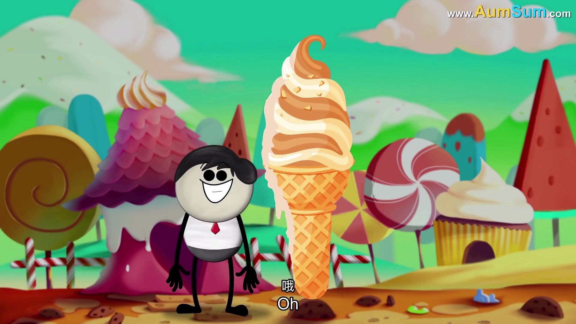 【Aumsum Time】儿童科普英文动画-如果没有冰激凌 What if Ice Creams Disappeared_哔哩哔哩_bilibili