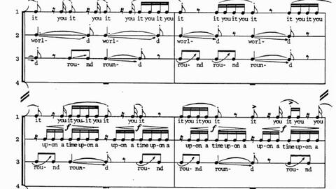 John Cage Living Room Music Score | Baci Living Room