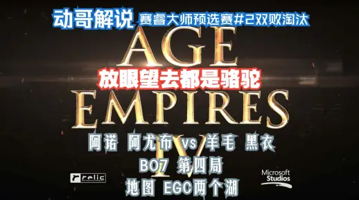 放眼望去都是骆驼 阿诺 阿尤布 vs 羊毛 黑衣 BO7 第四局 地图 EGC两个湖_哔哩哔哩_bilibili