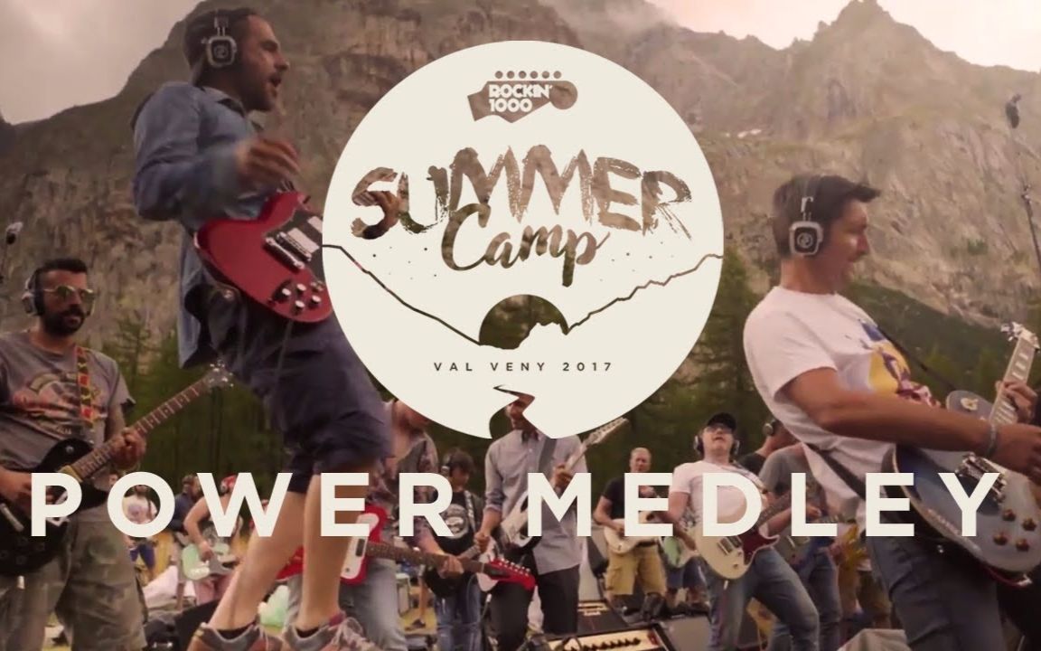 【Rockin'1000 】Power Medley【1000人一起演奏摇滚乐】_哔哩哔哩_bilibili